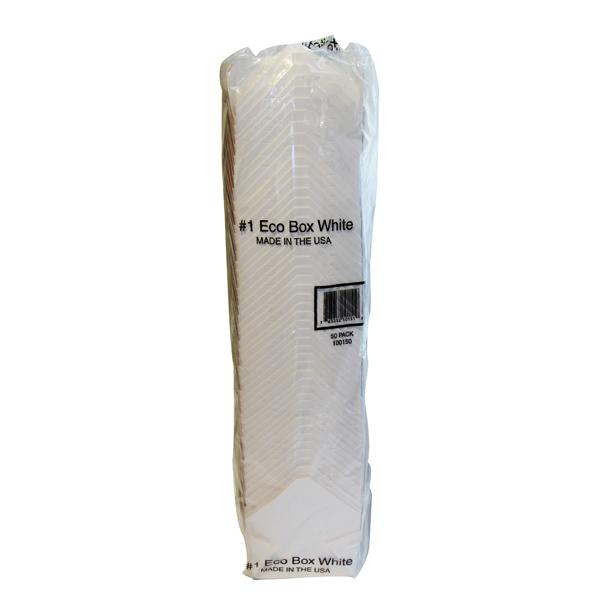 ECO BOX FOOD CONTAINER WHITE 1 4X3X25 - US Foods CHEF'STORE