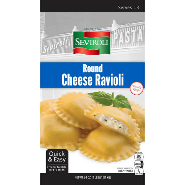 SEVIROLI FOODS ROUND CHEESE RAVIOLI - US Foods CHEF'STORE