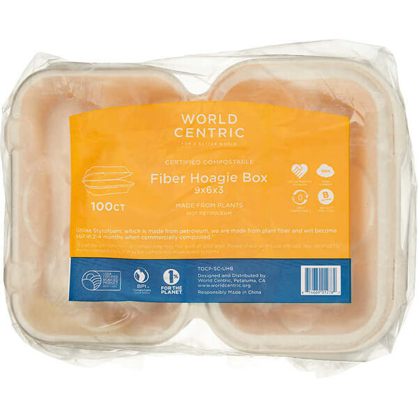 PRIMEWARE FIBER HINGED CONTAINER 10X10 INCH - US Foods CHEF'STORE