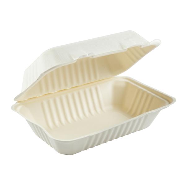 PRIMEWARE FIBER HINGED CONTAINER 10X10 INCH - US Foods CHEF'STORE